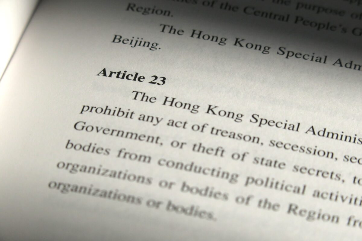 The Diplomat｜Hong Kong’s Article 23 Legislation Is Another Step Towards ...